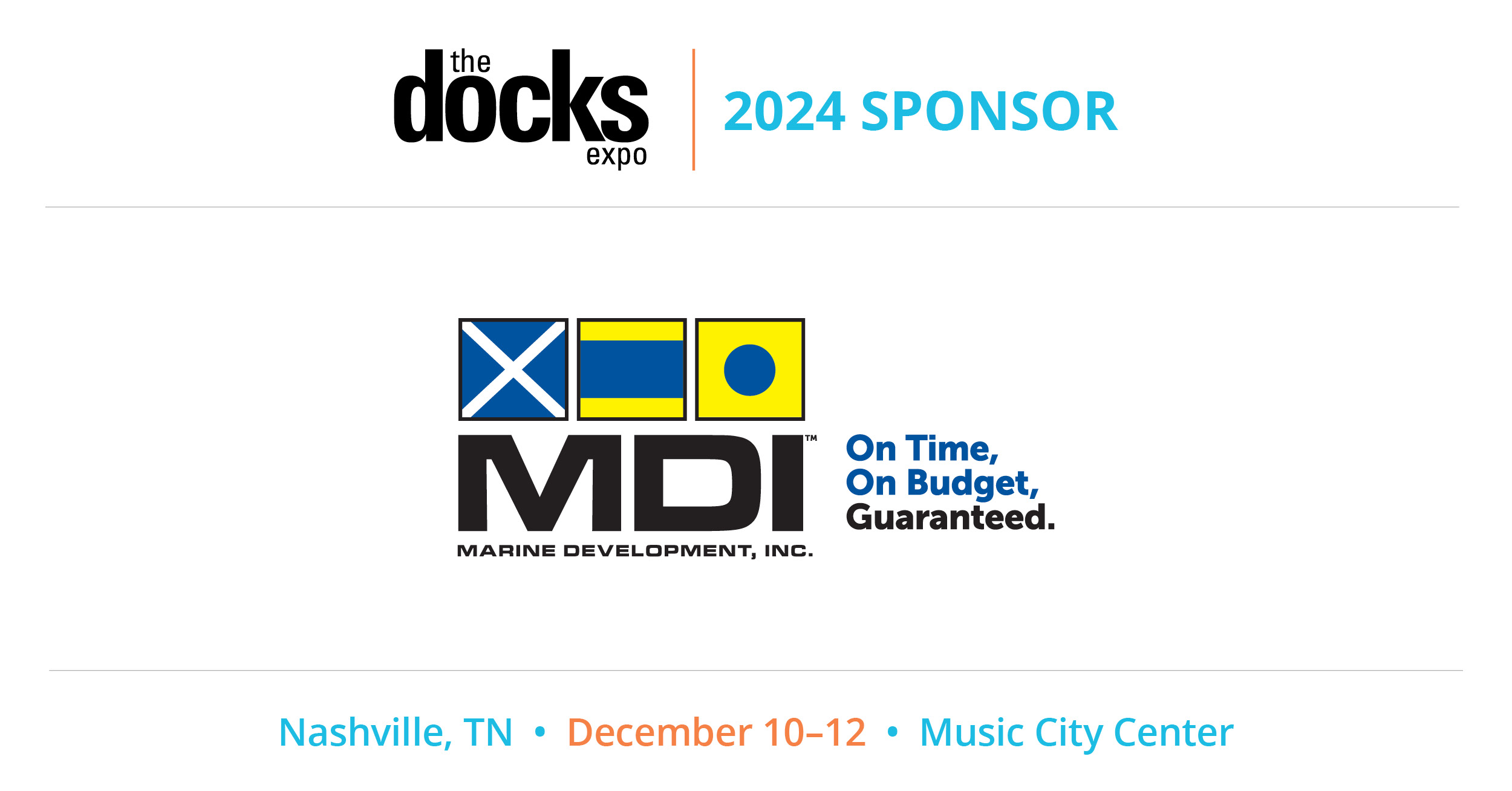 2020 Sponsor Marine Development Inc. | The Docks Expo & Marina Conference